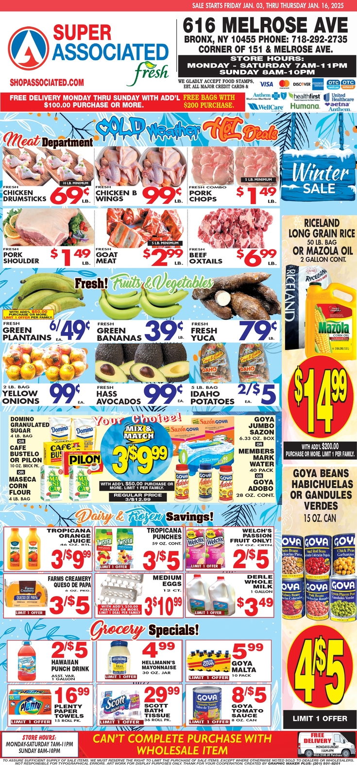 Print Weekly Specials | Associated Supermarkets | Bronx - Melrose Ave ...